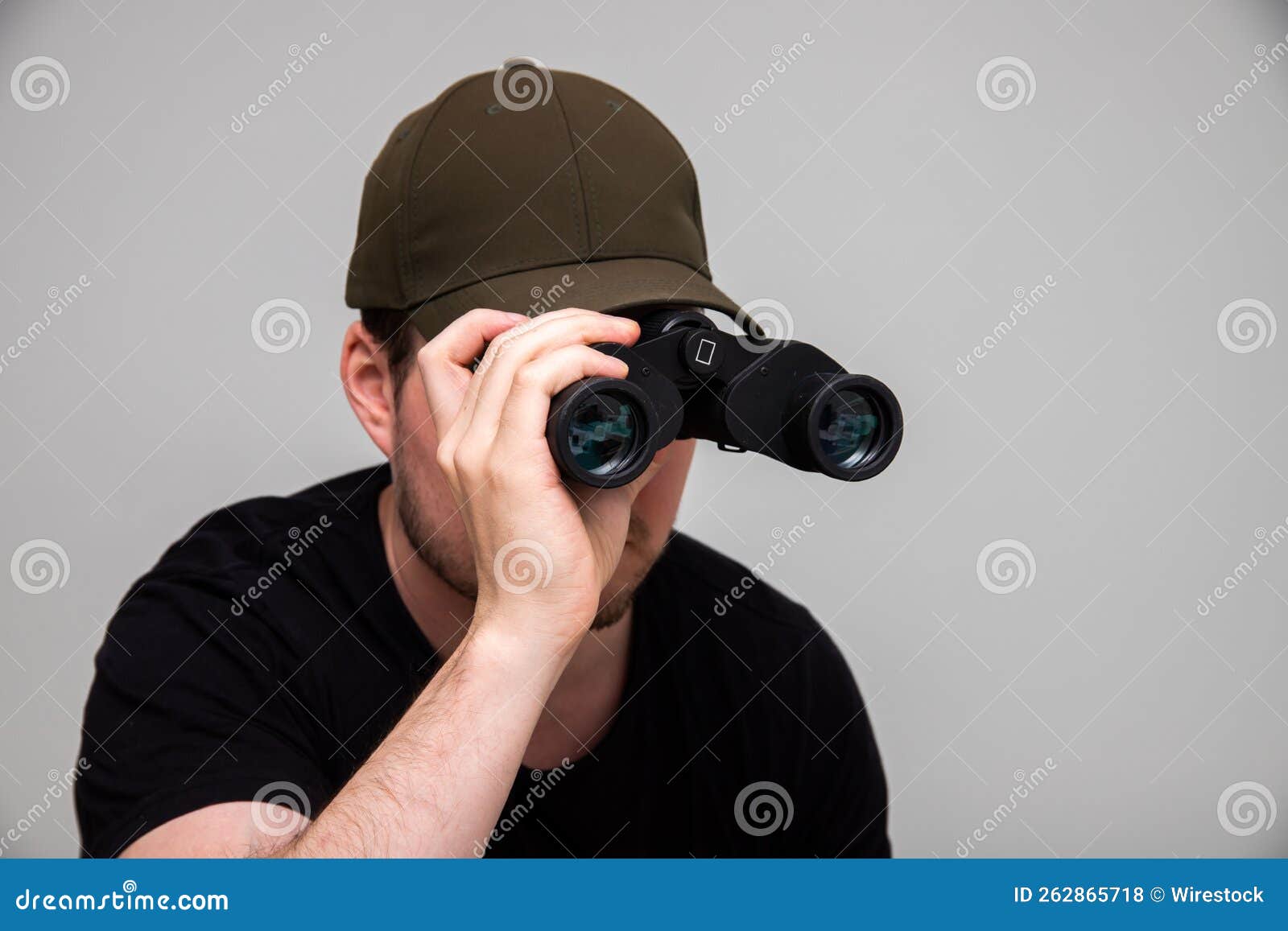 Man using a telescope stock photo. Image of looking - 262865718
