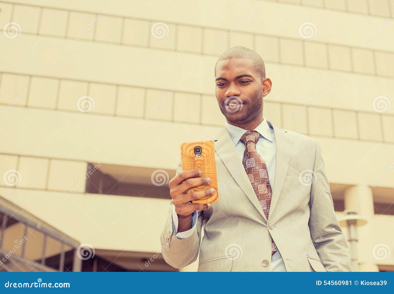 Man Using Texting on Smart Phone Reading News Stock Image - Image of ...