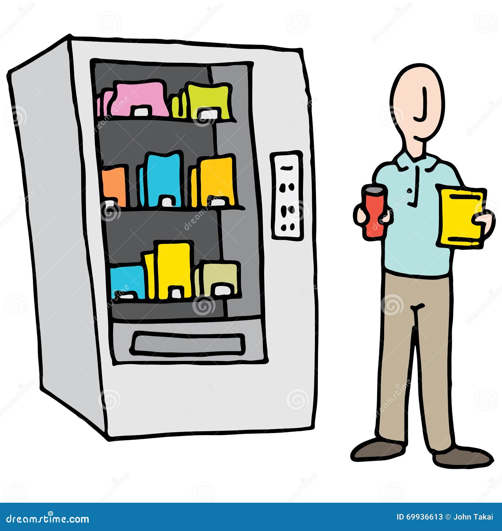 Man Using Vending Machine stock vector. Illustration of vector - 69936613 Man Using Vending Machine stock vector. Illustration of vector - 69936613