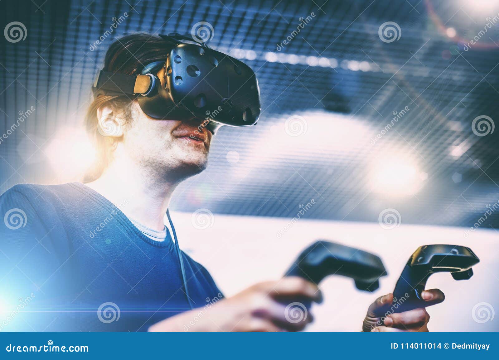 Man Using Virtual Reality Glasses, New VR Helmet Technologies Stock ... Man Using Virtual Reality Glasses, New VR Helmet Technologies Stock ...