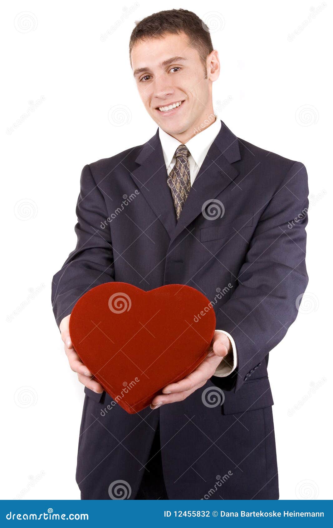 Man with Valentine stock photo. Image of celebration - 12455832