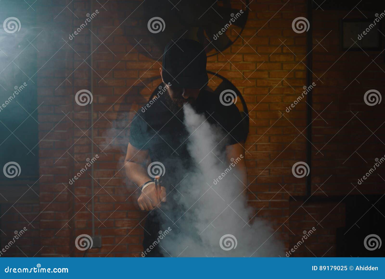 Man Vaping an Electronic Cigarette Stock Image - Image of vape ...