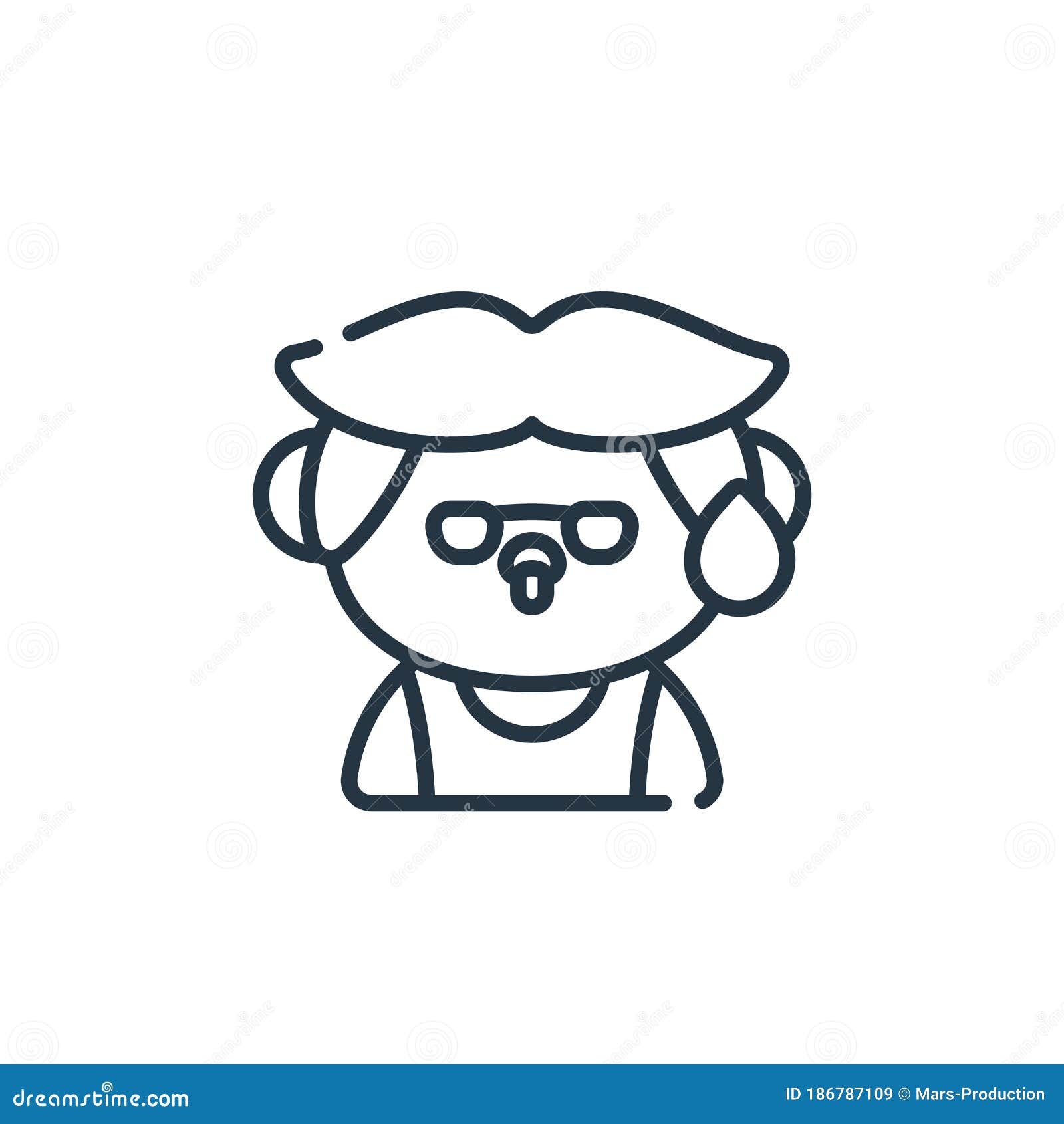 Man Vector Icon. Man Editable Stroke. Man Linear Symbol for Use on Web ...