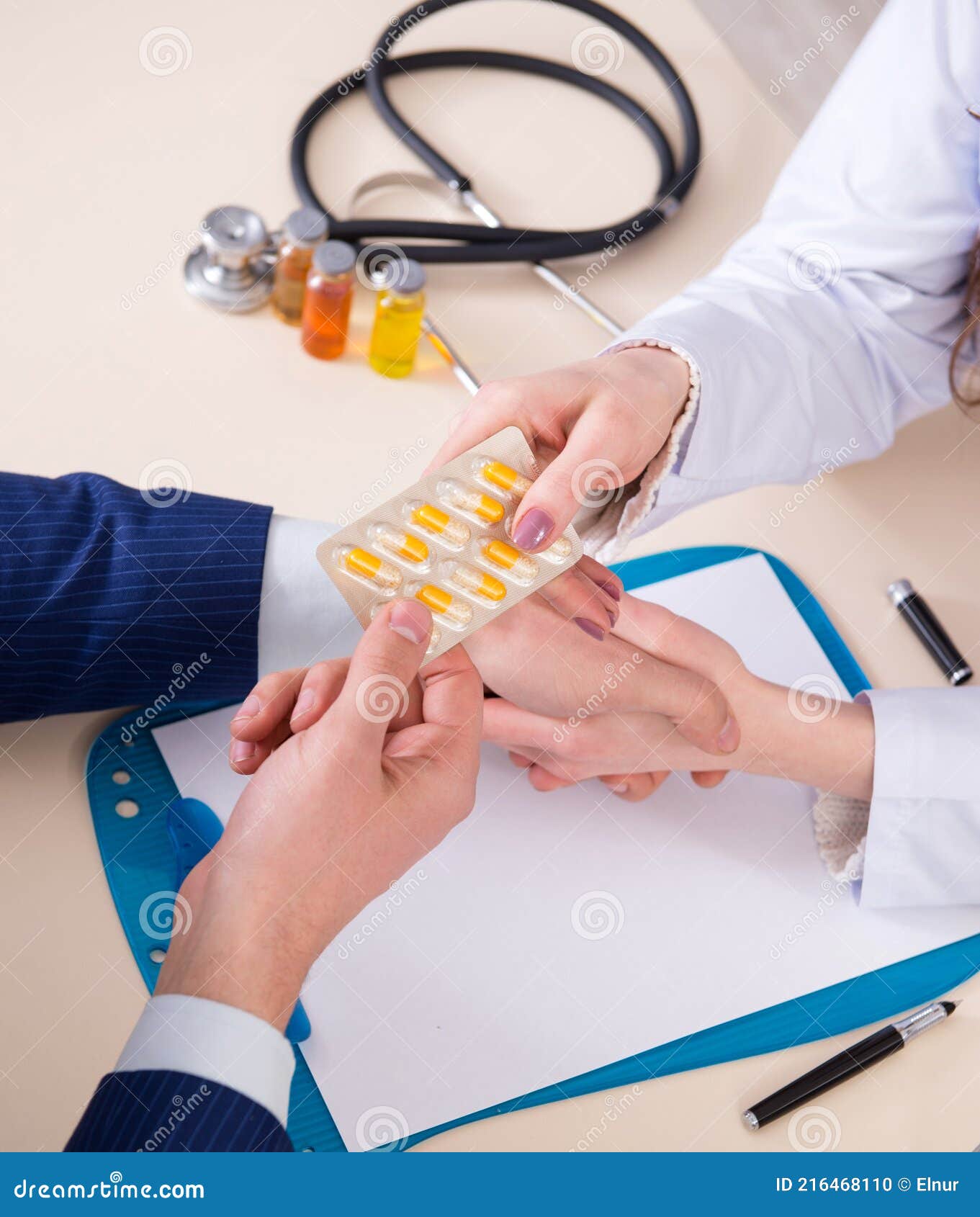 Man Visiting Doctor for Routine Check-up Stock Photo - Image of medical ...