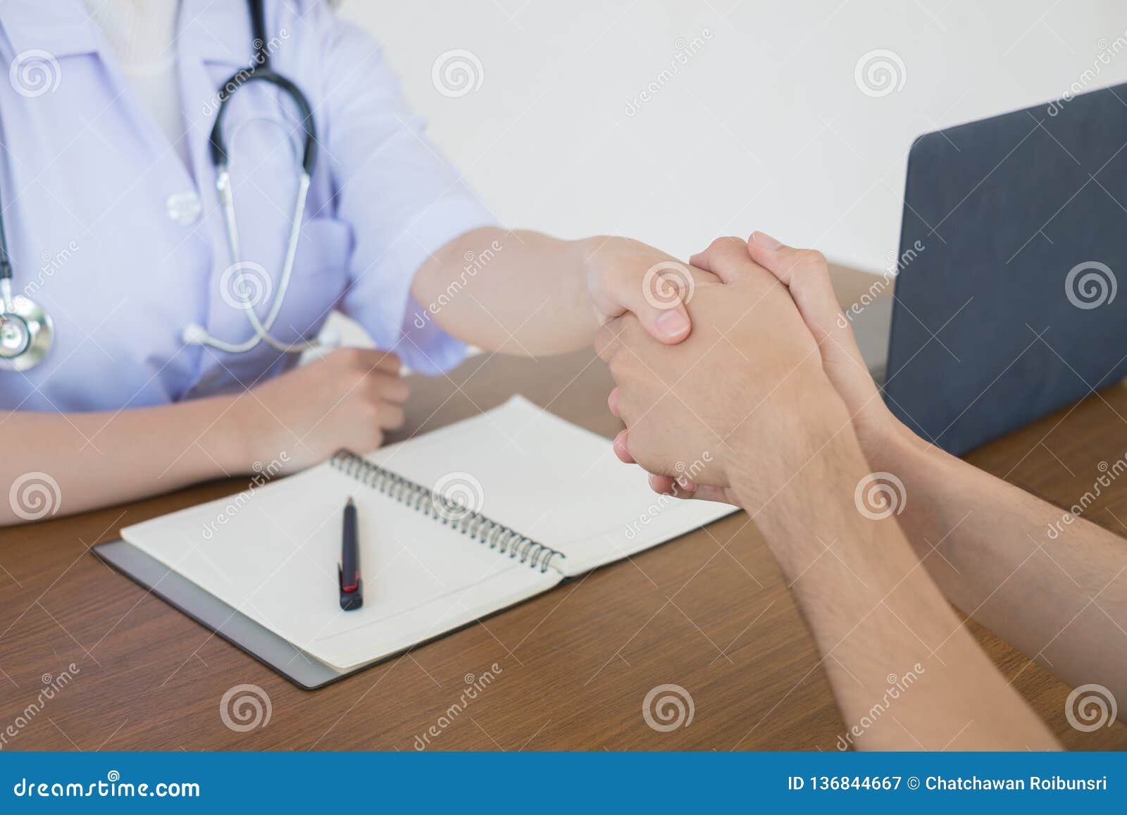 Man Visiting Doctor for Routine Check-up Stock Image - Image of ...