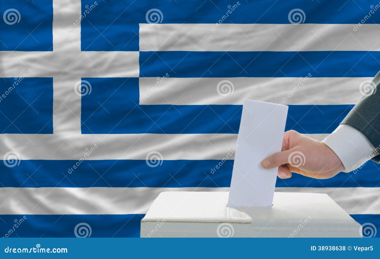 Man Voting on Elections in Greece Stock Photo - Image of freedom ...