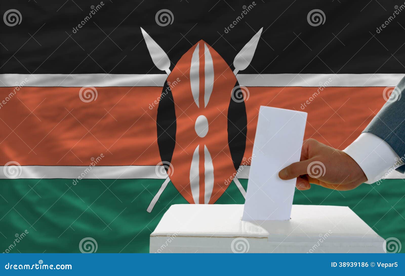 Man Voting on Elections in Kenya Stock Photo - Image of candidate ...