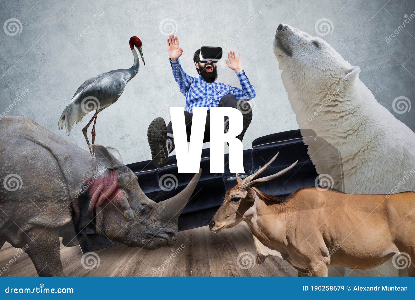 Virtual reality headset stock image. Image of digital - 190258679