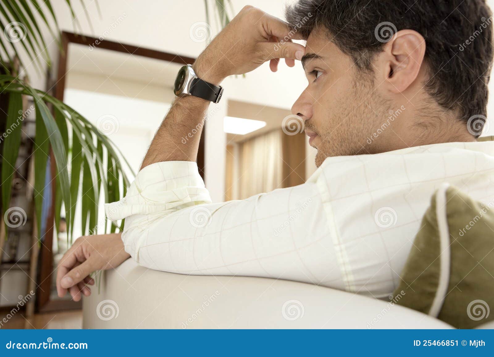 Man Waiting stock image. Image of mirror, detail, close - 25466851