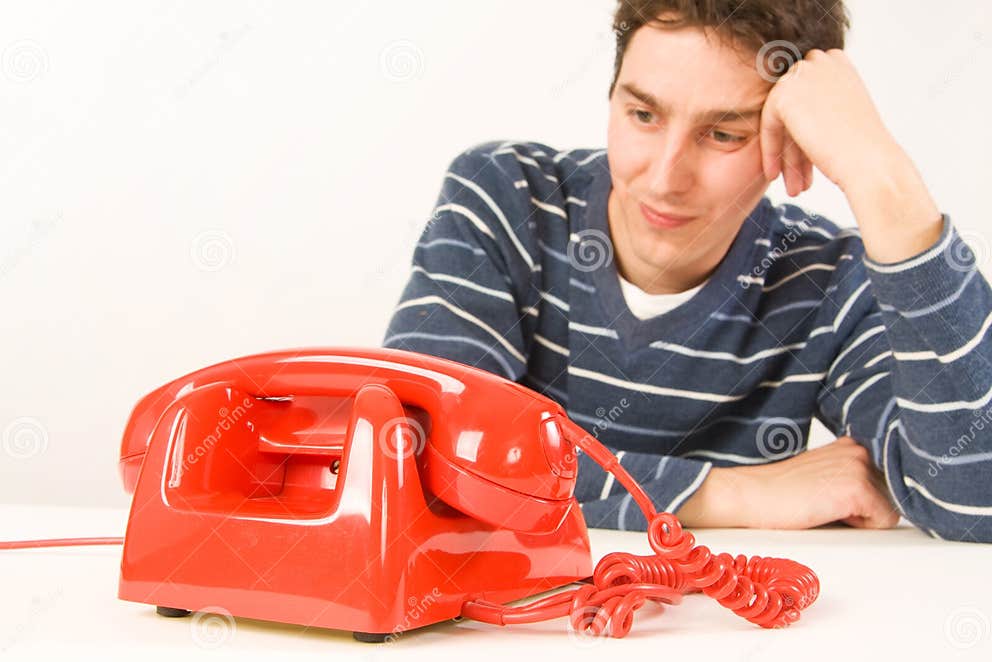 Man waiting for a call stock image. Image of wait, alone - 4515283