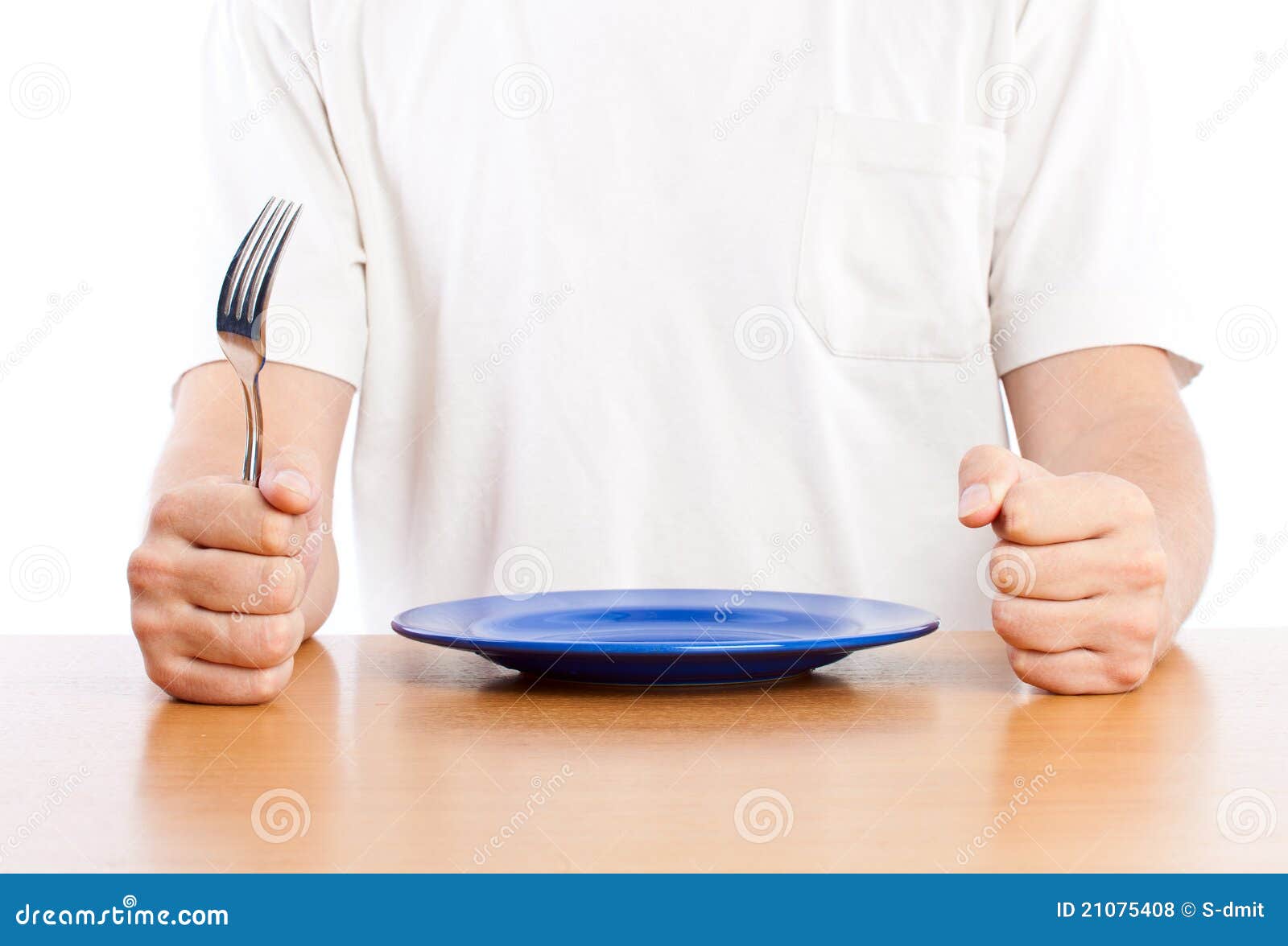 A Man is Waiting for a Dinner Stock Photo - Image of adult, isolated ...