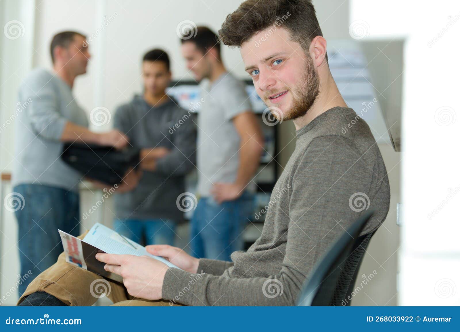 Man Waiting for Interview Job Application Stock Photo - Image of suit ...