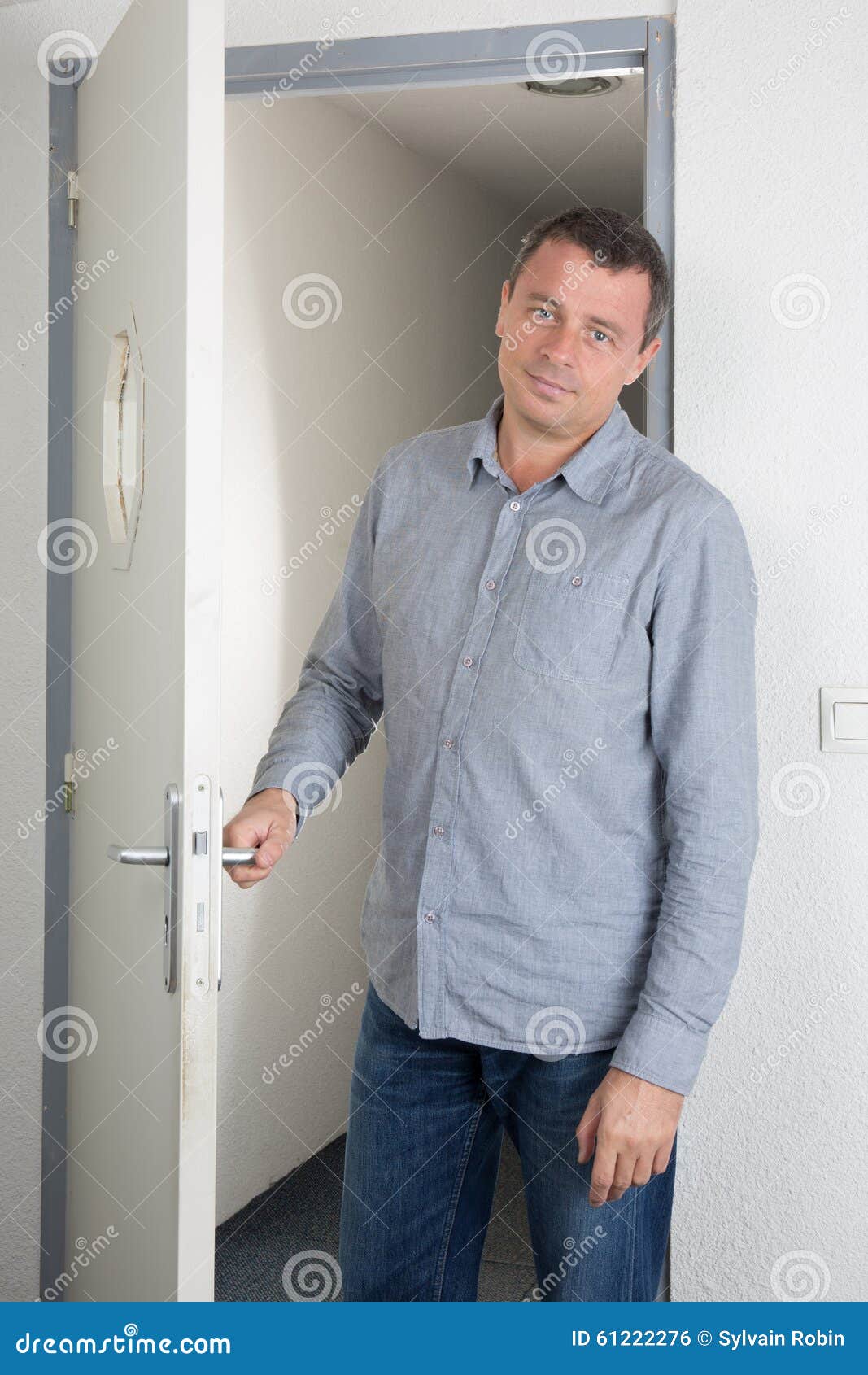 A man waiting for someone stock photo. Image of indoors - 61222276