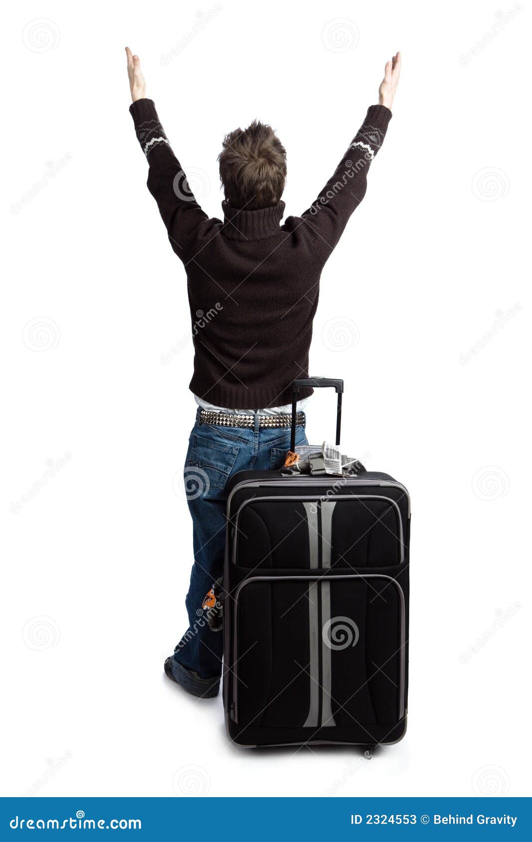 Man waiting for something stock image. Image of happy - 2324553