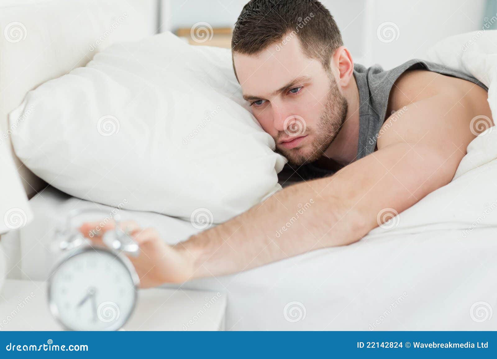 Man waking up stock photo. Image of good, awake, concept - 22142824