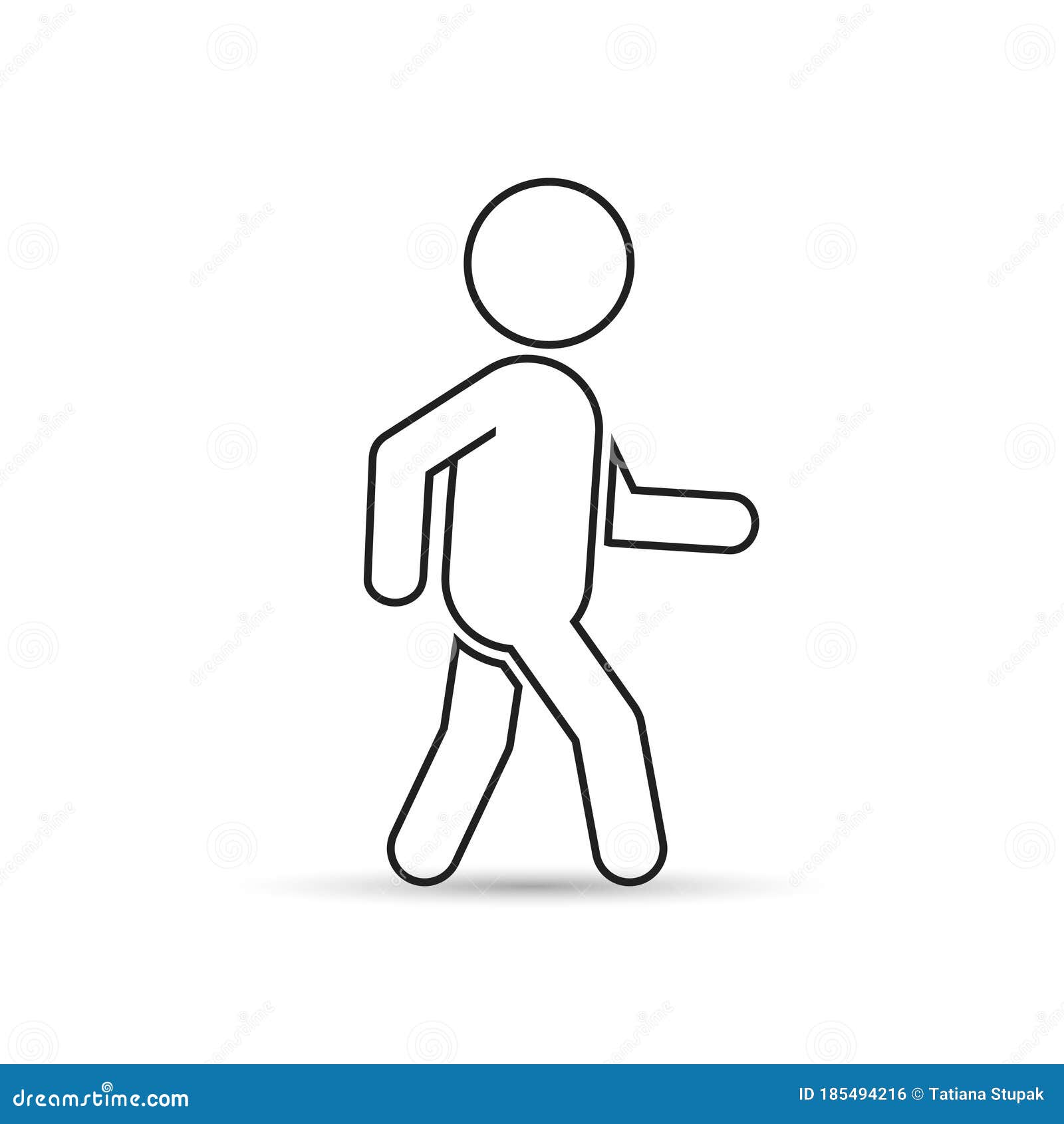 Person Walking Outline