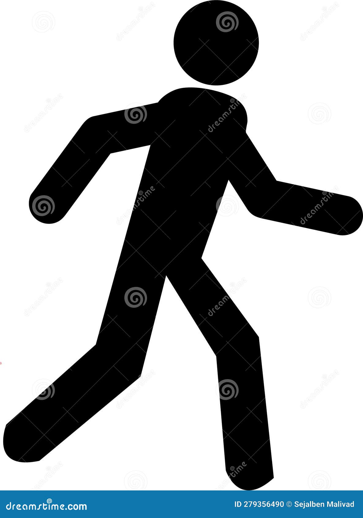 Man Walk Icon . Vector Illustration Stock Vector - Illustration of hand ...