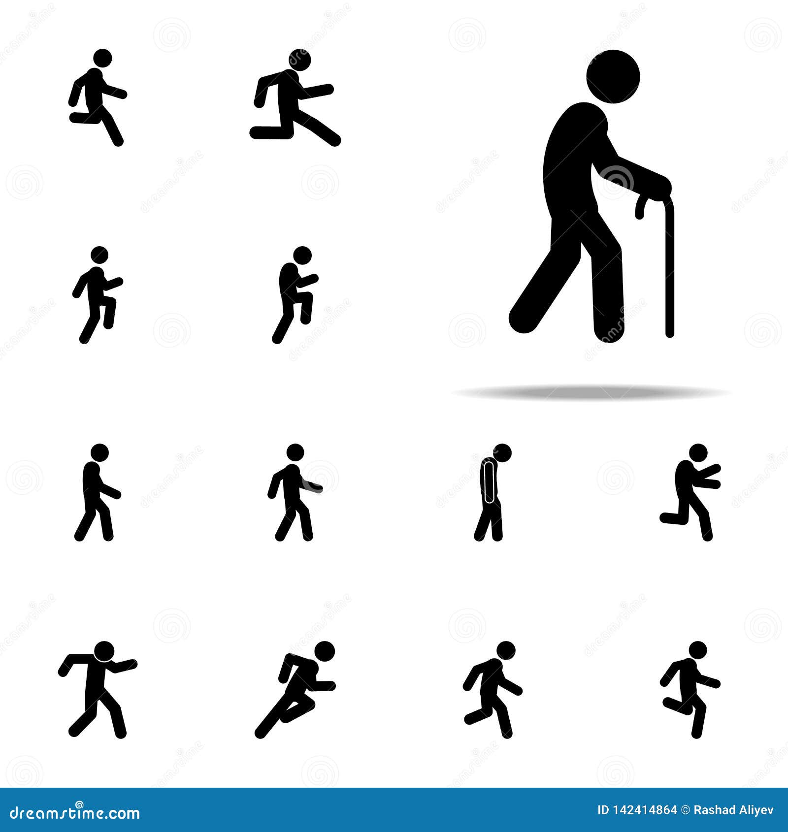 Man Walking Icons Stock Illustrations – 3,493 Man Walking Icons Stock ...