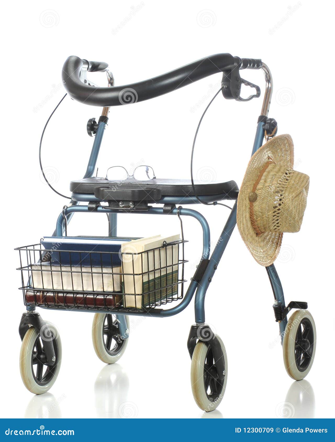 Man-Walker stock image. Image of library, wheels, isolated - 12300709