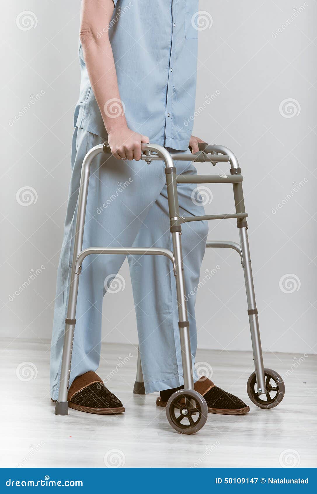 Man with walker stock image. Image of caregiver, handicap - 50109147
