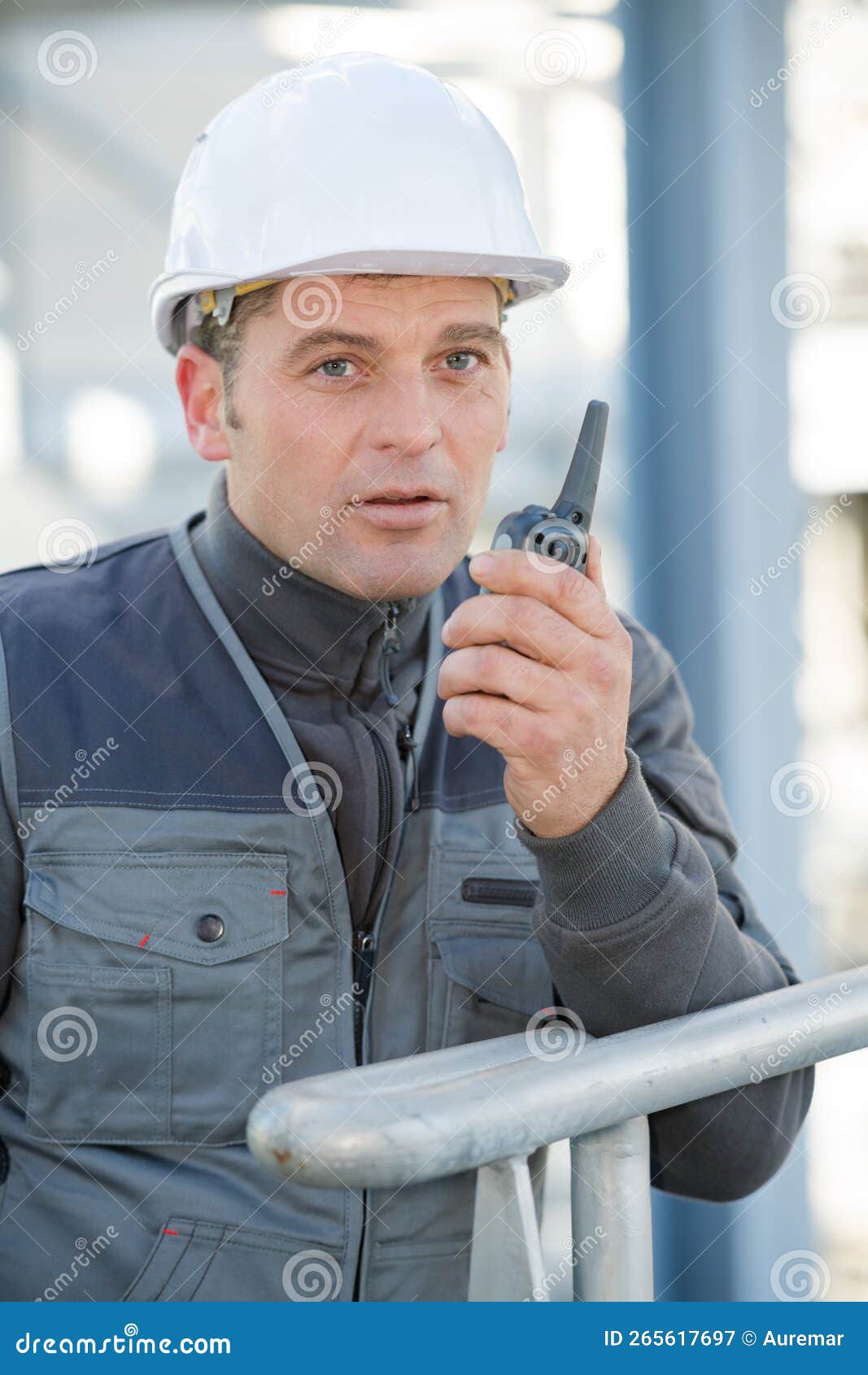 Man with Walkie Talkie Giving Directions Stock Image - Image of 40years ... Man with Walkie Talkie Giving Directions Stock Image - Image of 40years ...