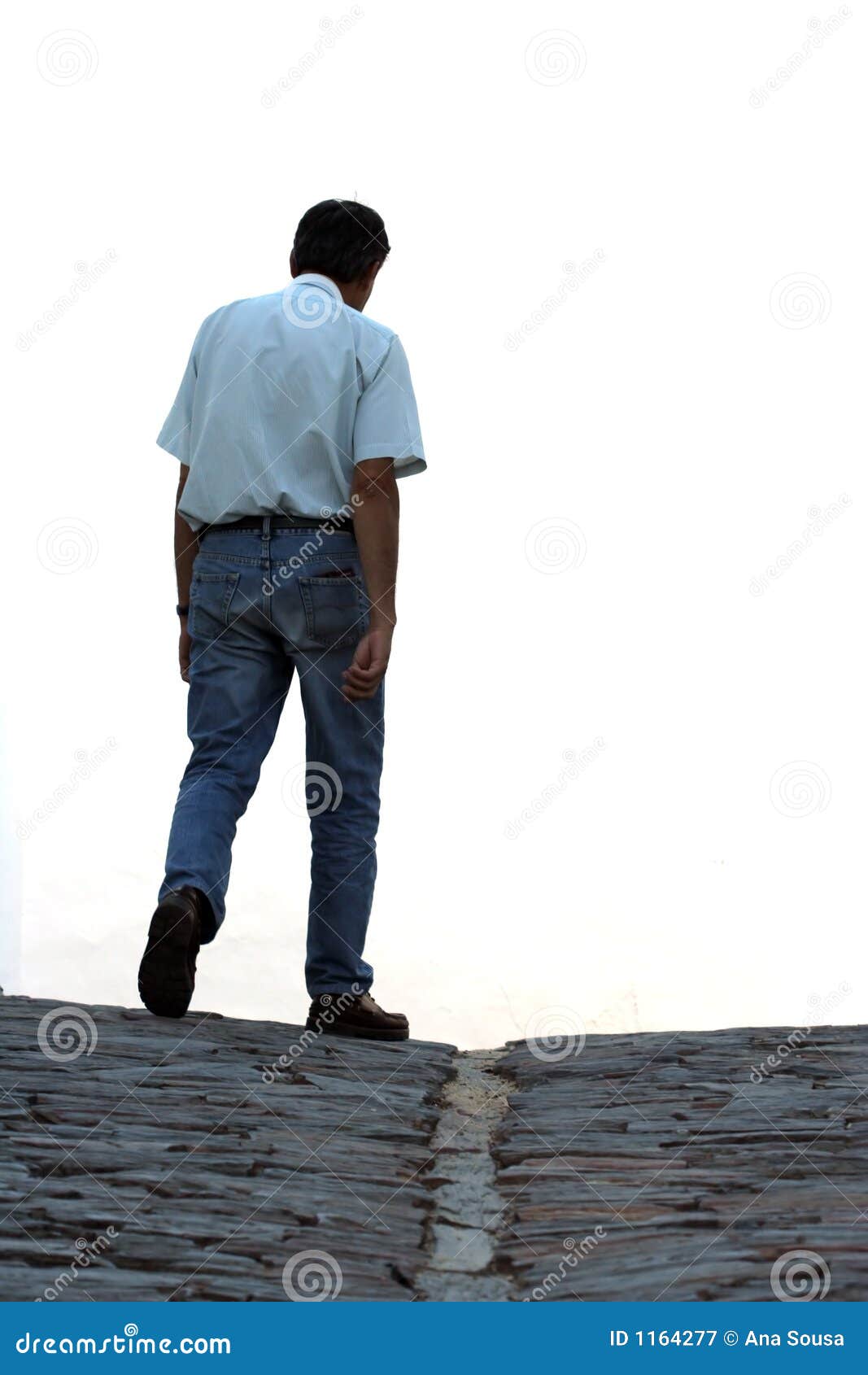 Man walking stock image. Image of shoes, walk, hike, back - 1164277