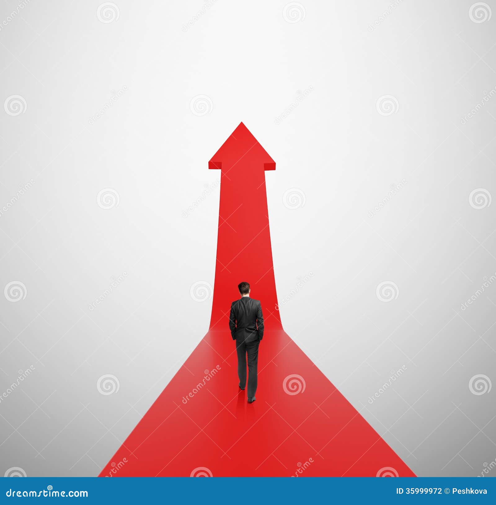 Man walking on arrow stock photo. Image of closeup, people - 35999972