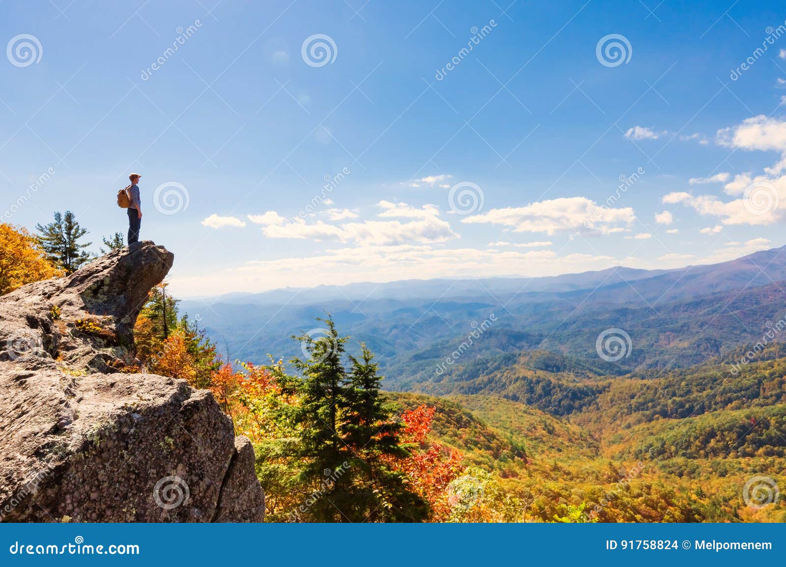 Man Walking on the Edge of a Cliff Stock Photo - Image of adventure ...