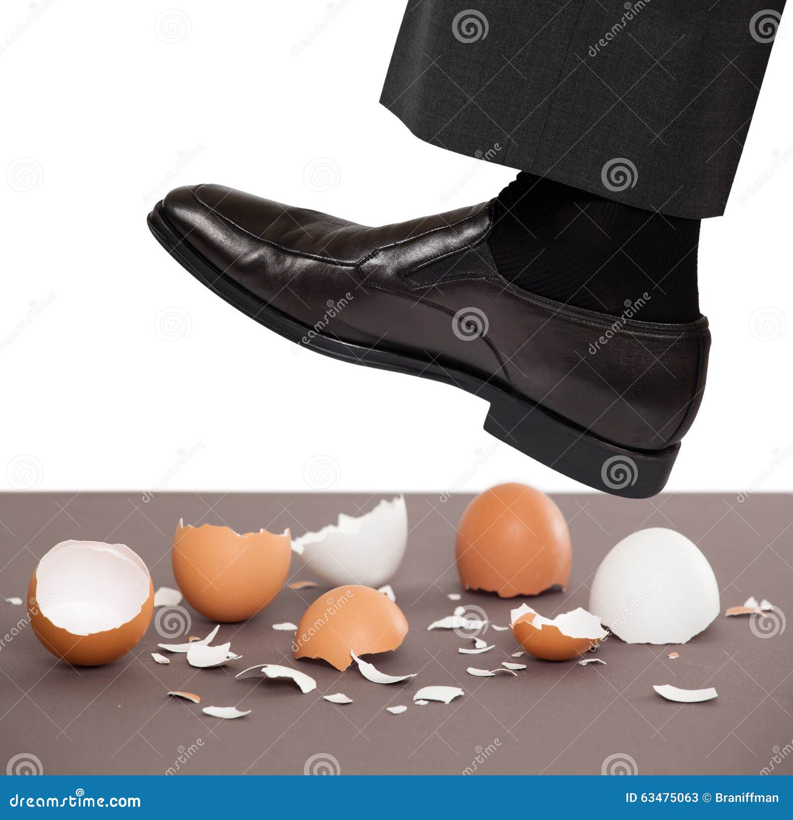 Man walking on egg shells stock image. Image of broke - 63475063