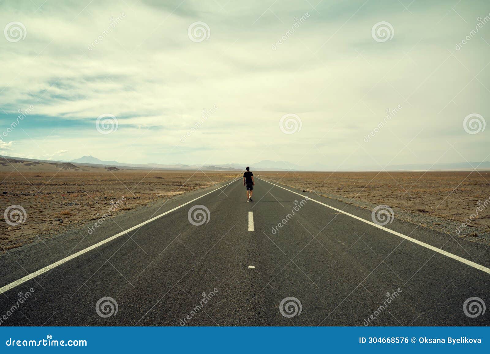 A Man Walking Forward on the Road. Stock Photo - Image of outdoors ...
