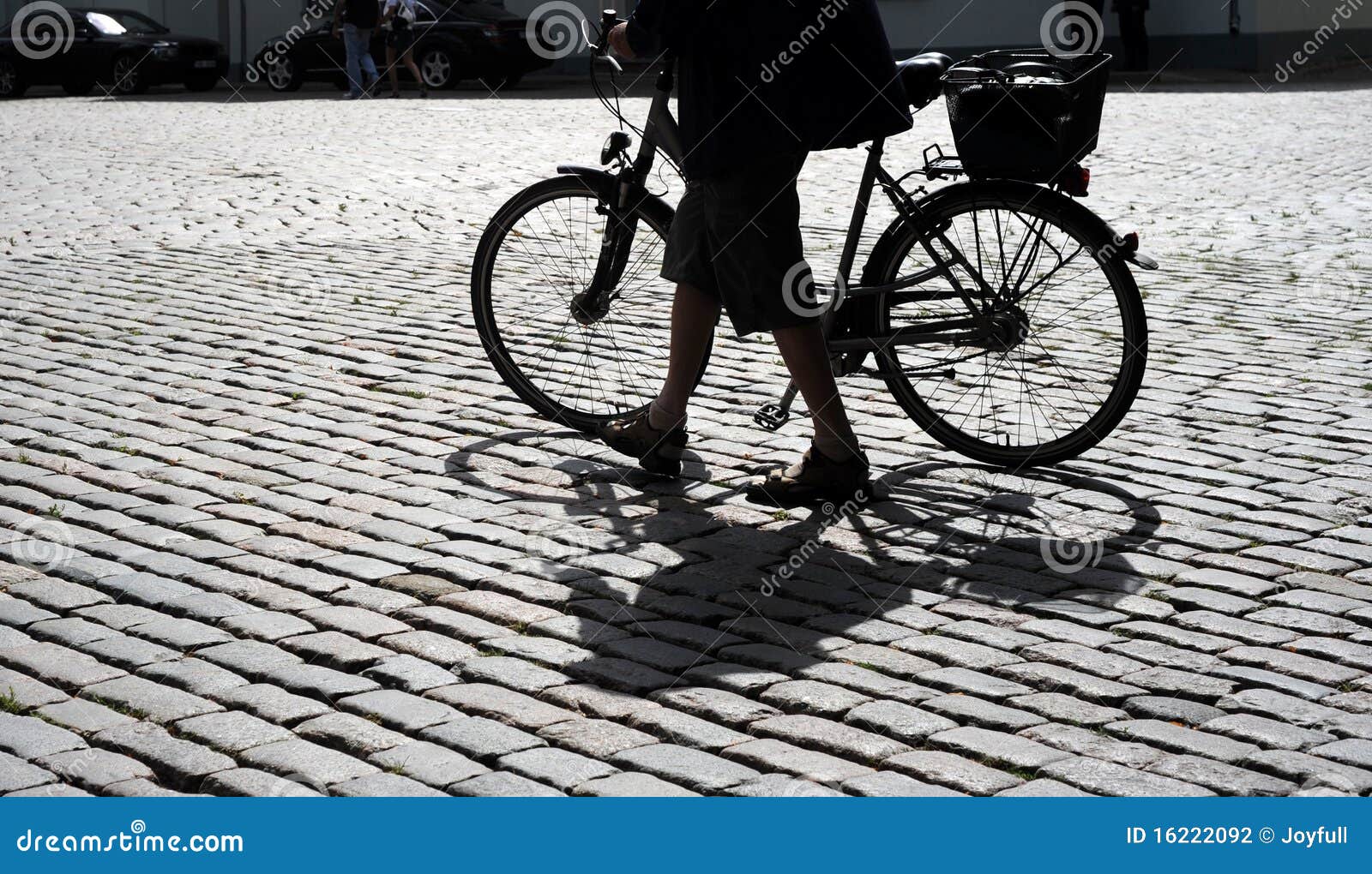 Man walking his bicycle stock photo. Image of walking - 16222092
