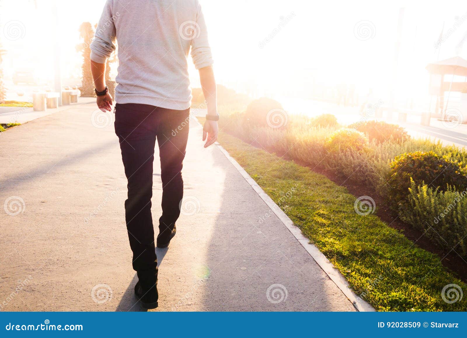 Man walking stock image. Image of happiness, path, motion - 92028509