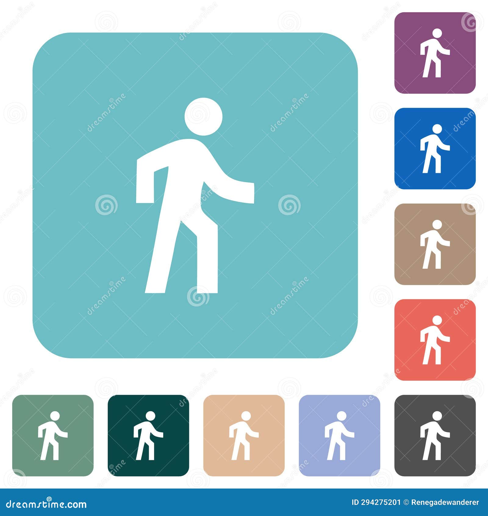 Man Walking To Right Isolated Icon. Simple Element Illustration From ...