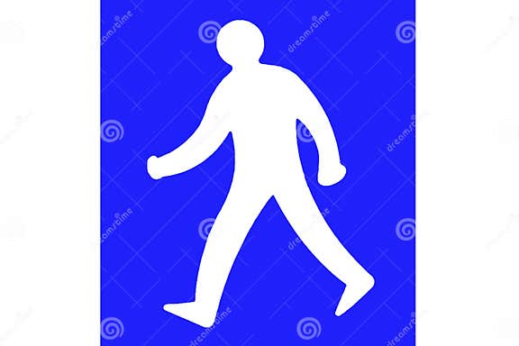 Man walking sign stock illustration. Illustration of walking - 6887998