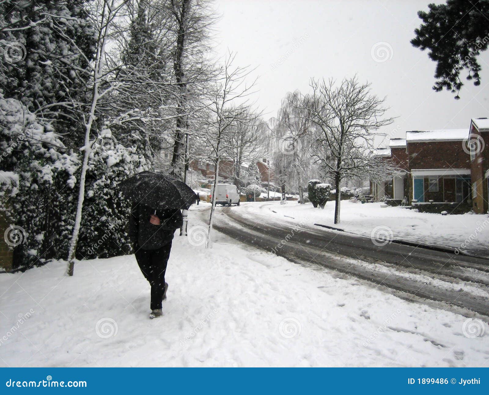 Man walking in snow editorial photo. Image of season, snow - 1899486
