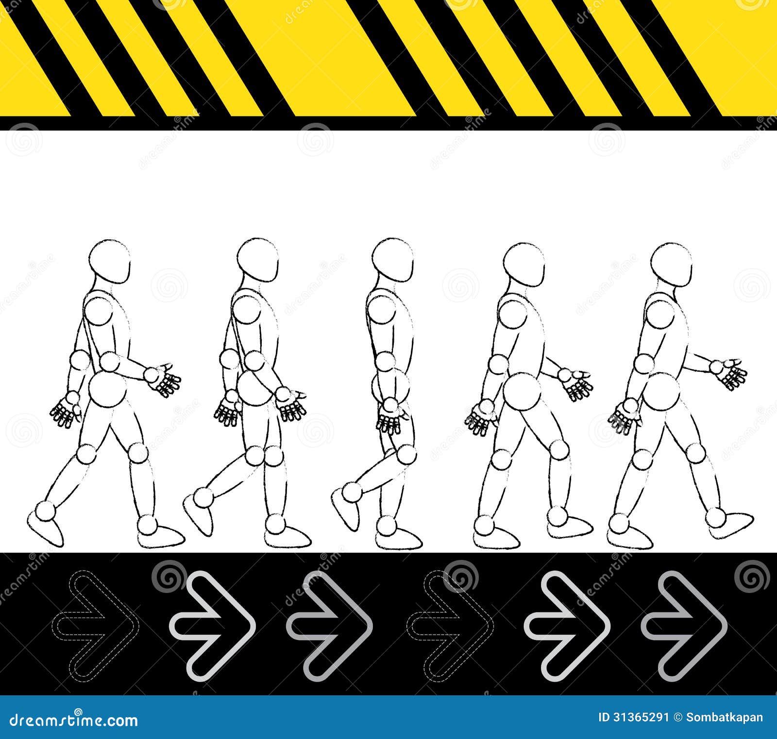 Man walking step stock vector. Illustration of senior - 31365291