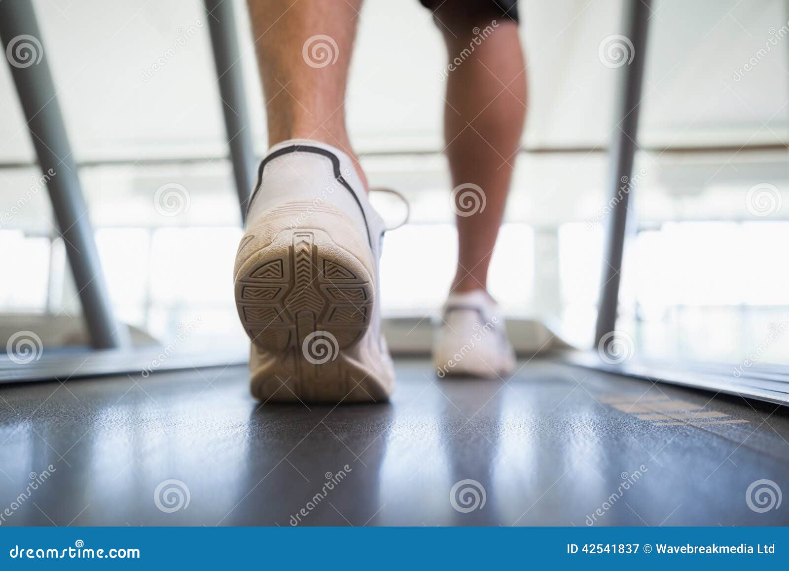 Man Walking on the Treadmill Stock Image - Image of person, workout ...