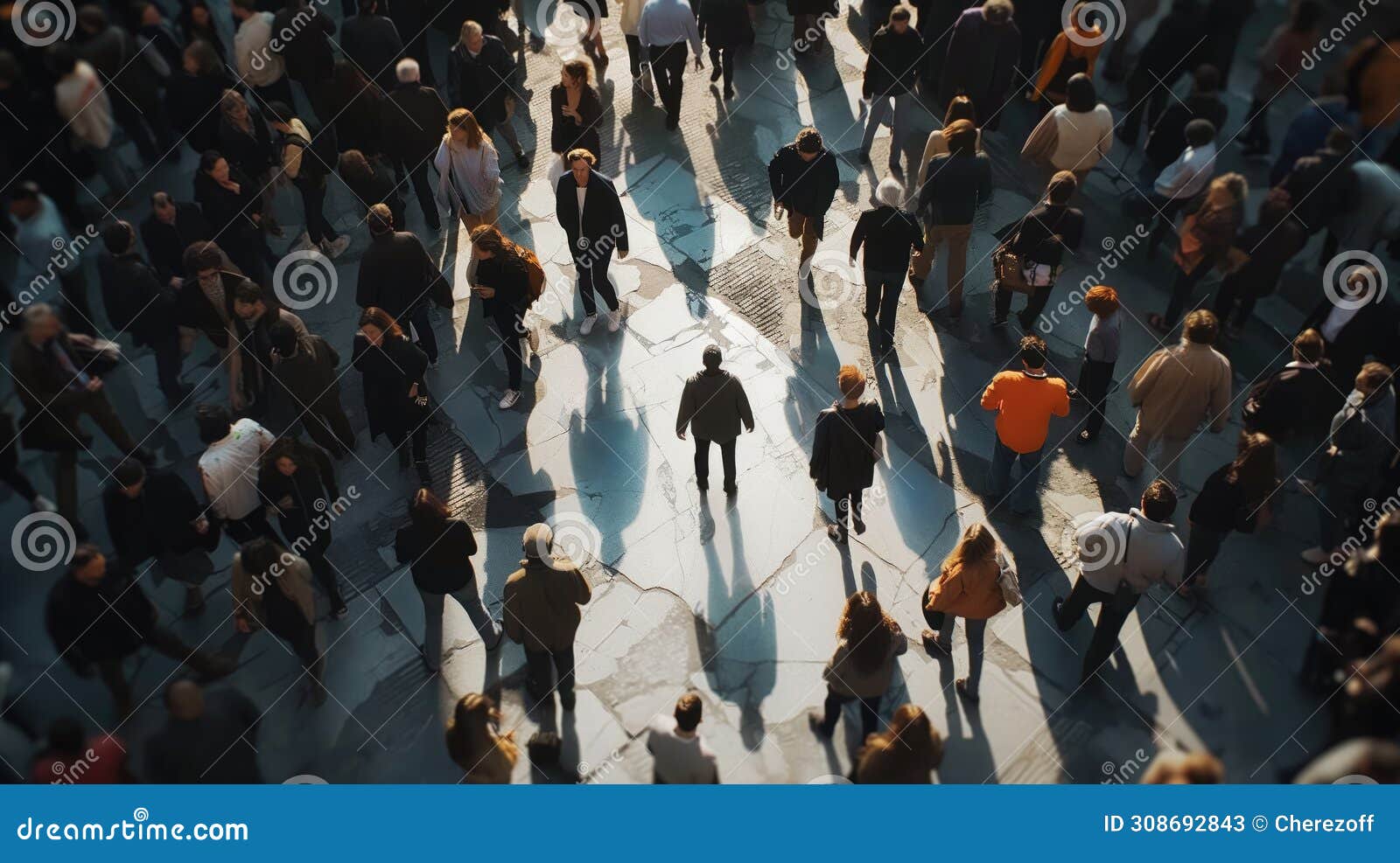 A Man Walks Confidently among the Crowd Stock Image - Image of walk ...