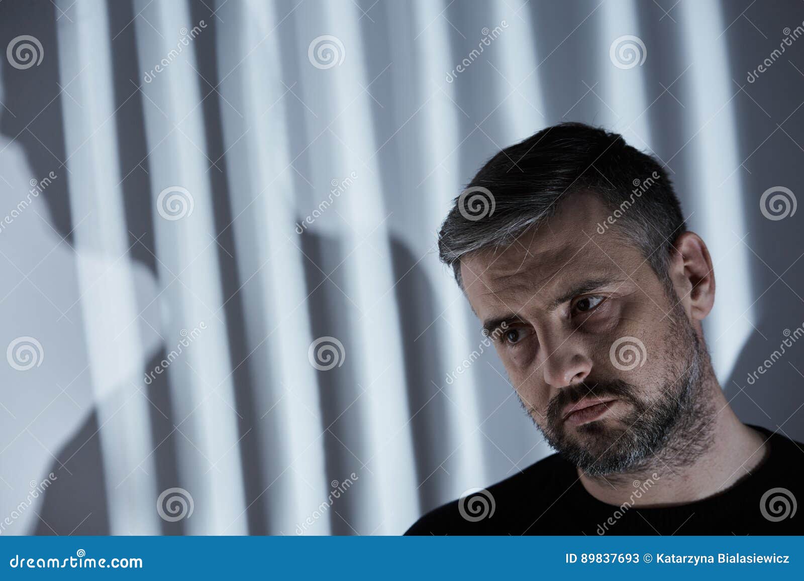 Man and Wall Full of Shadows Stock Image - Image of shadow, rehab: 89837693