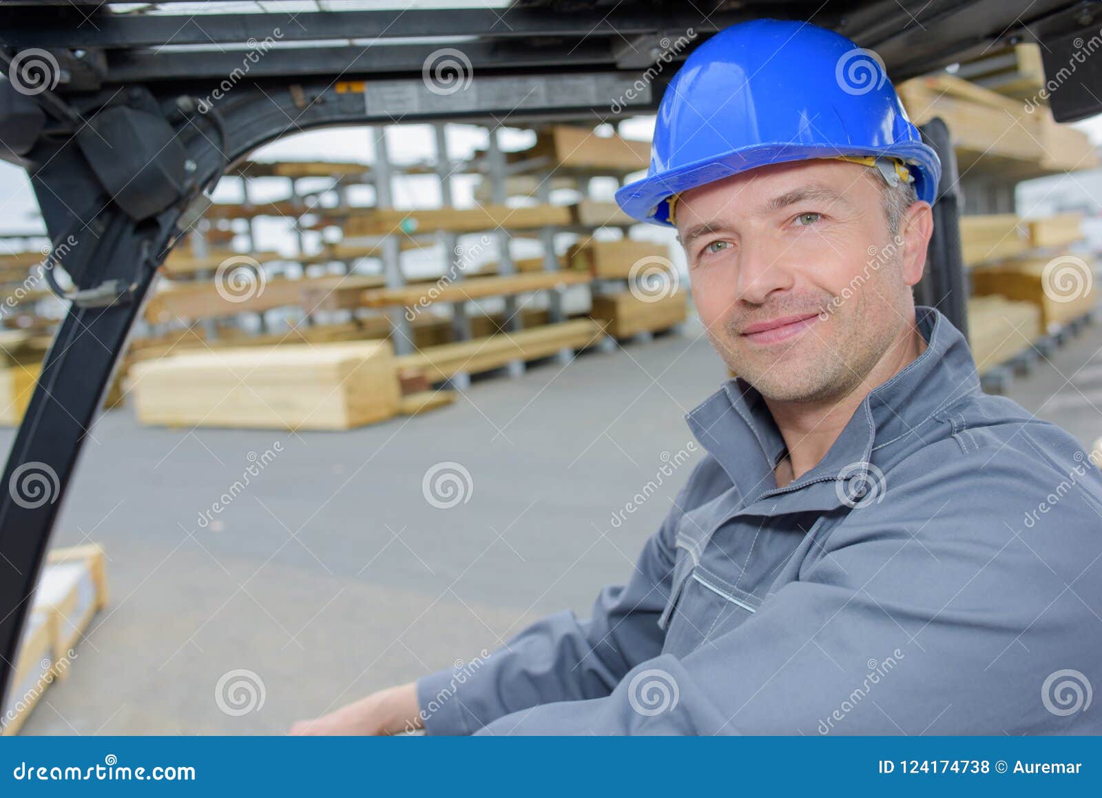 Man in the warehouse stock photo. Image of satisfactory - 124174738