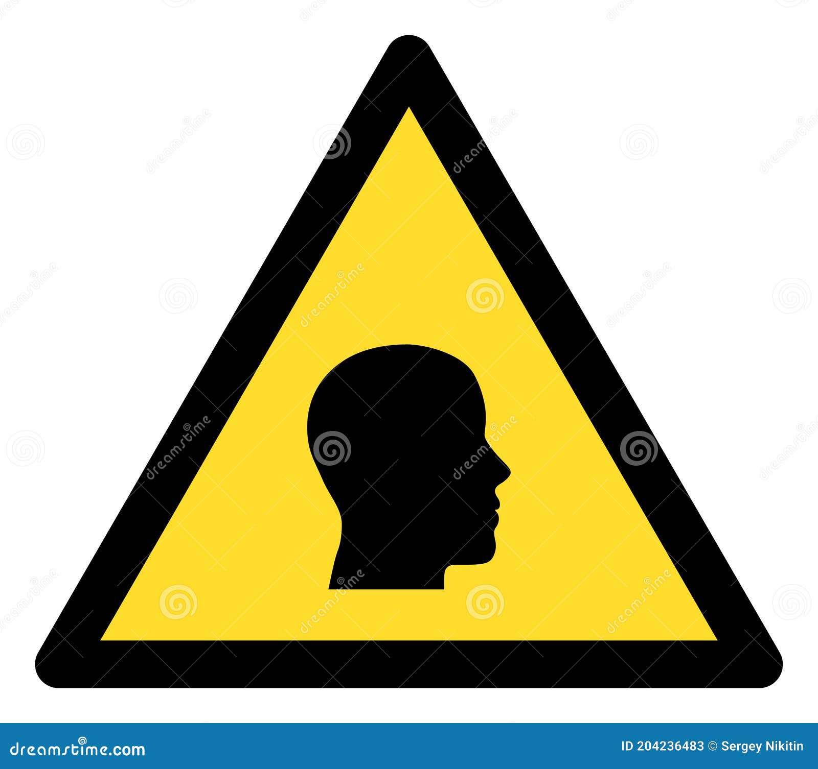 Man Warning Flat Icon Symbol Stock Vector - Illustration of caution ...