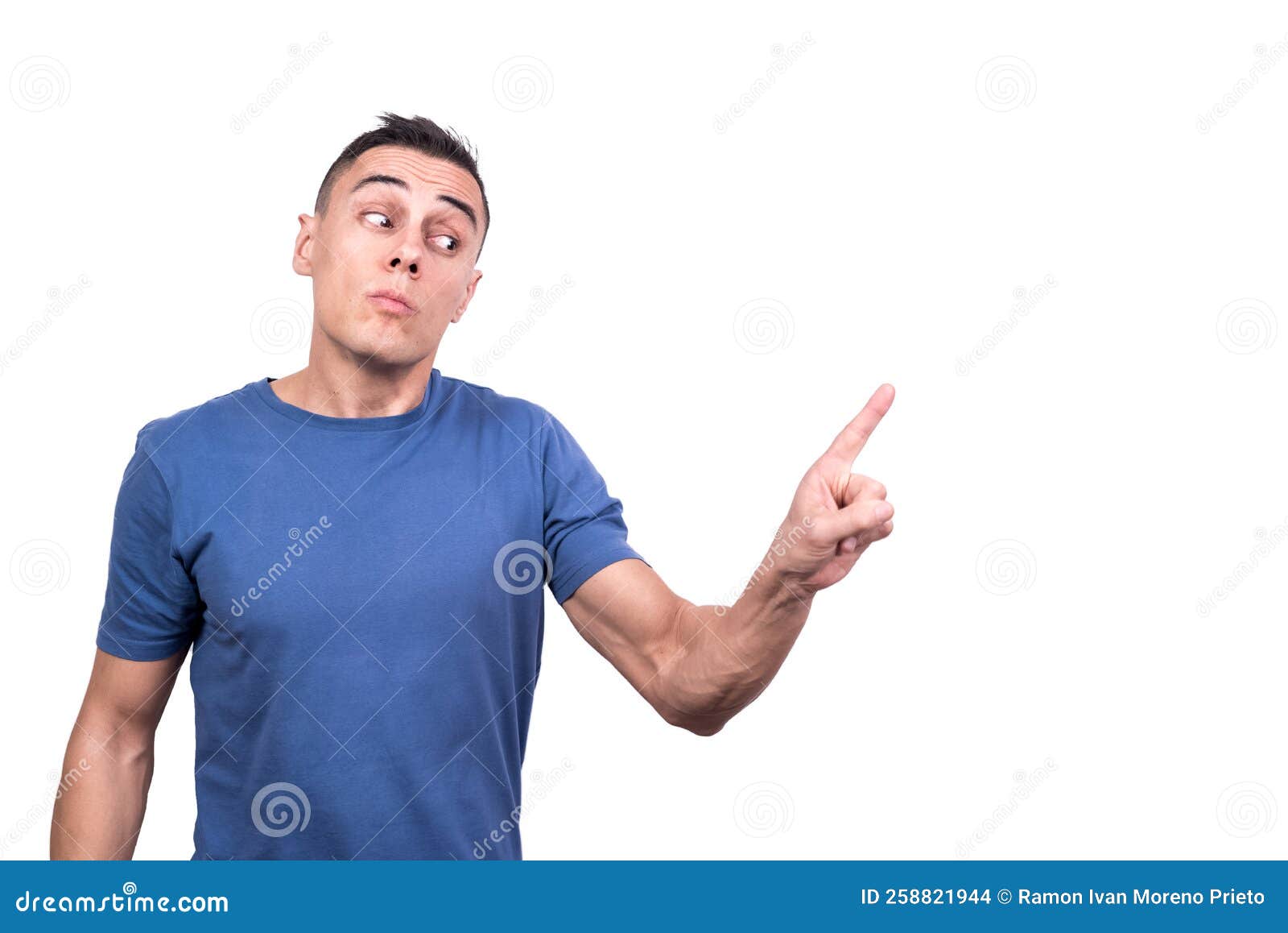 Man Warning and Gesturing No with the Finger Stock Photo - Image of ...