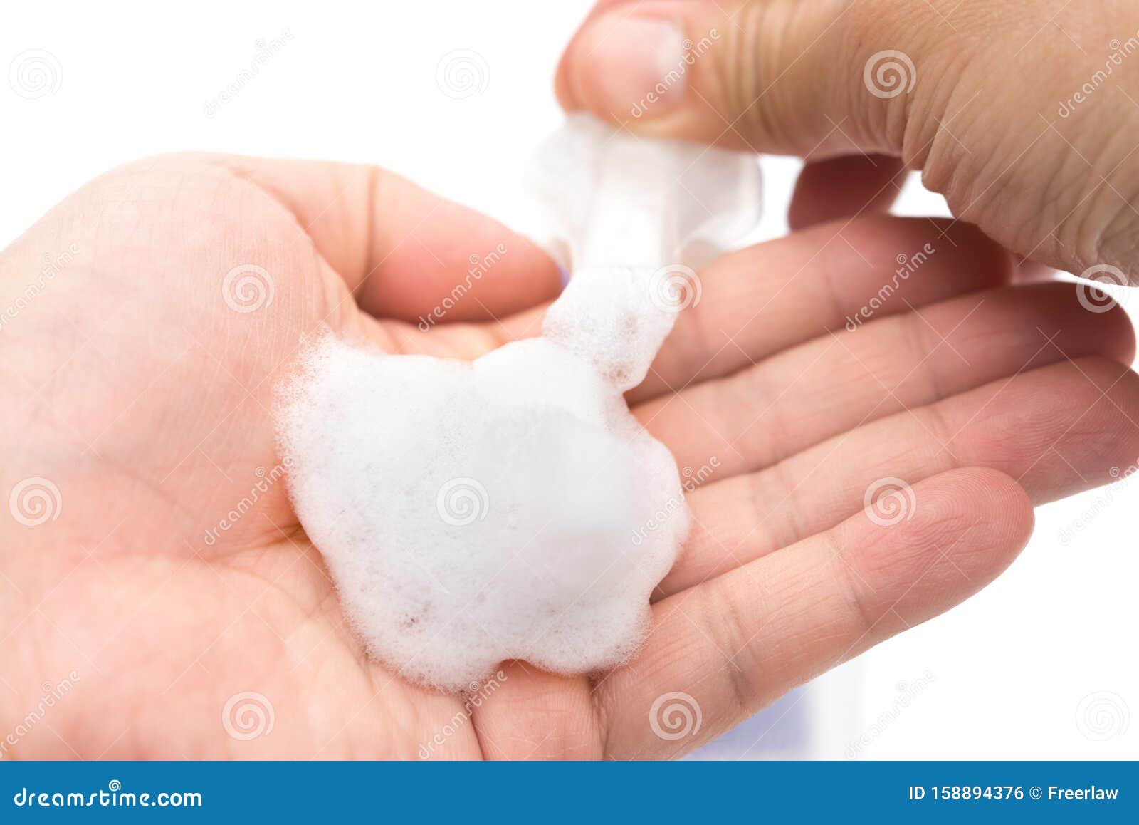Washing Hands with Soapy Liquid on White Stock Photo - Image of hand ...
