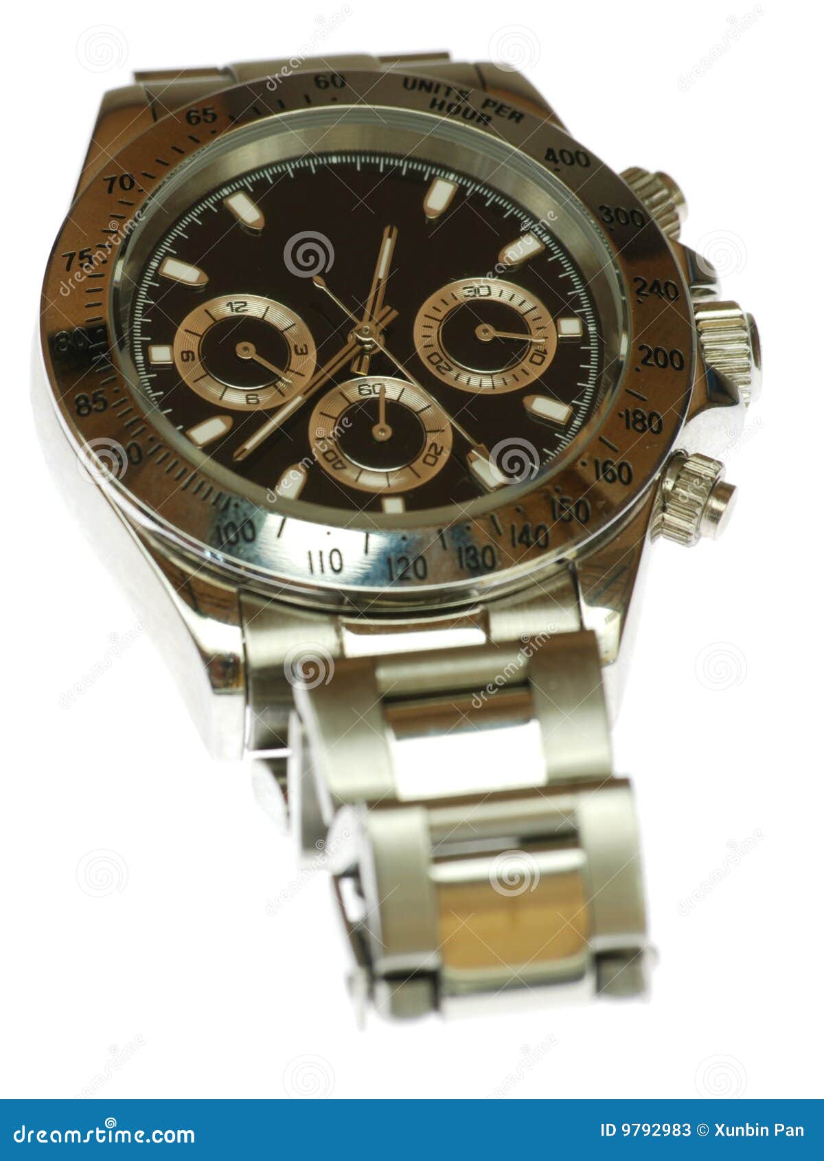 Man watch stock image. Image of hours, chronograph, mechanism - 9792983