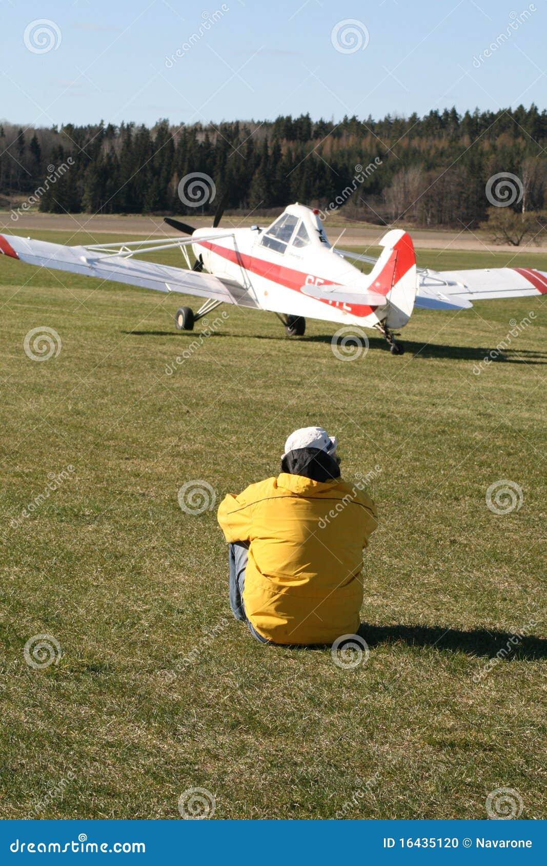 Light Aircraft Taking Off On Beach Royalty-Free Stock Photo ...