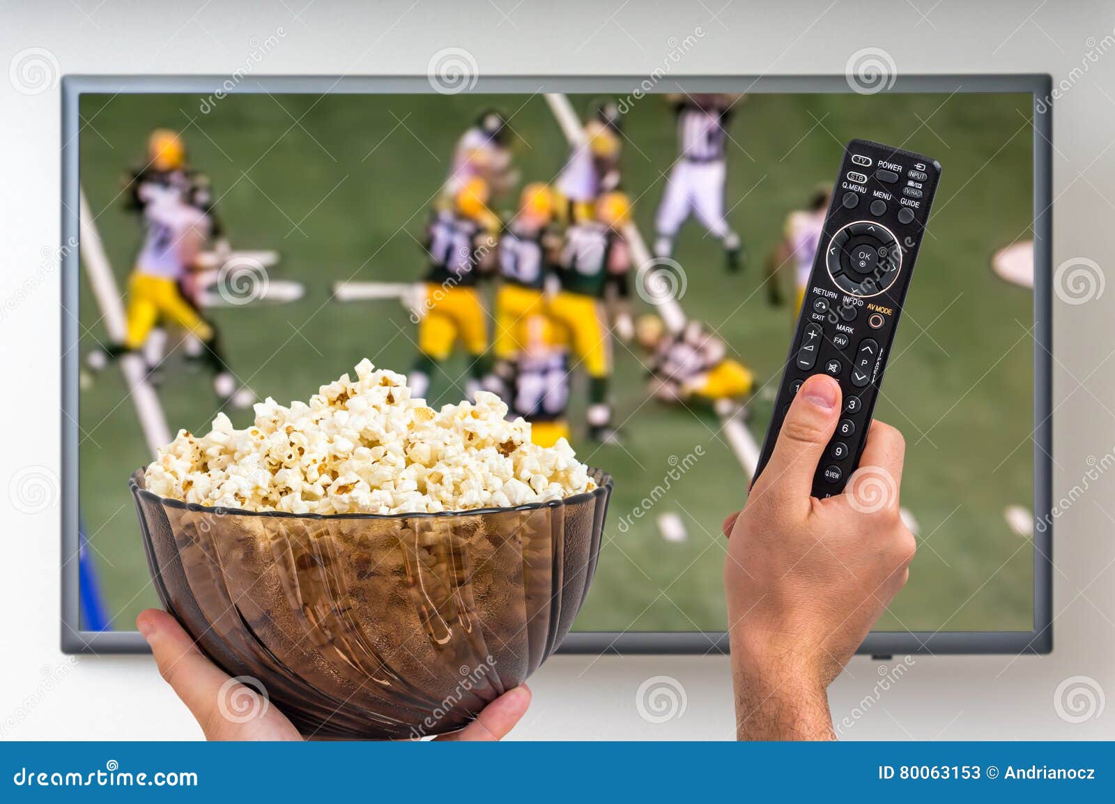 Man is Watching Rugby Match on TV Editorial Stock Photo - Image of ...