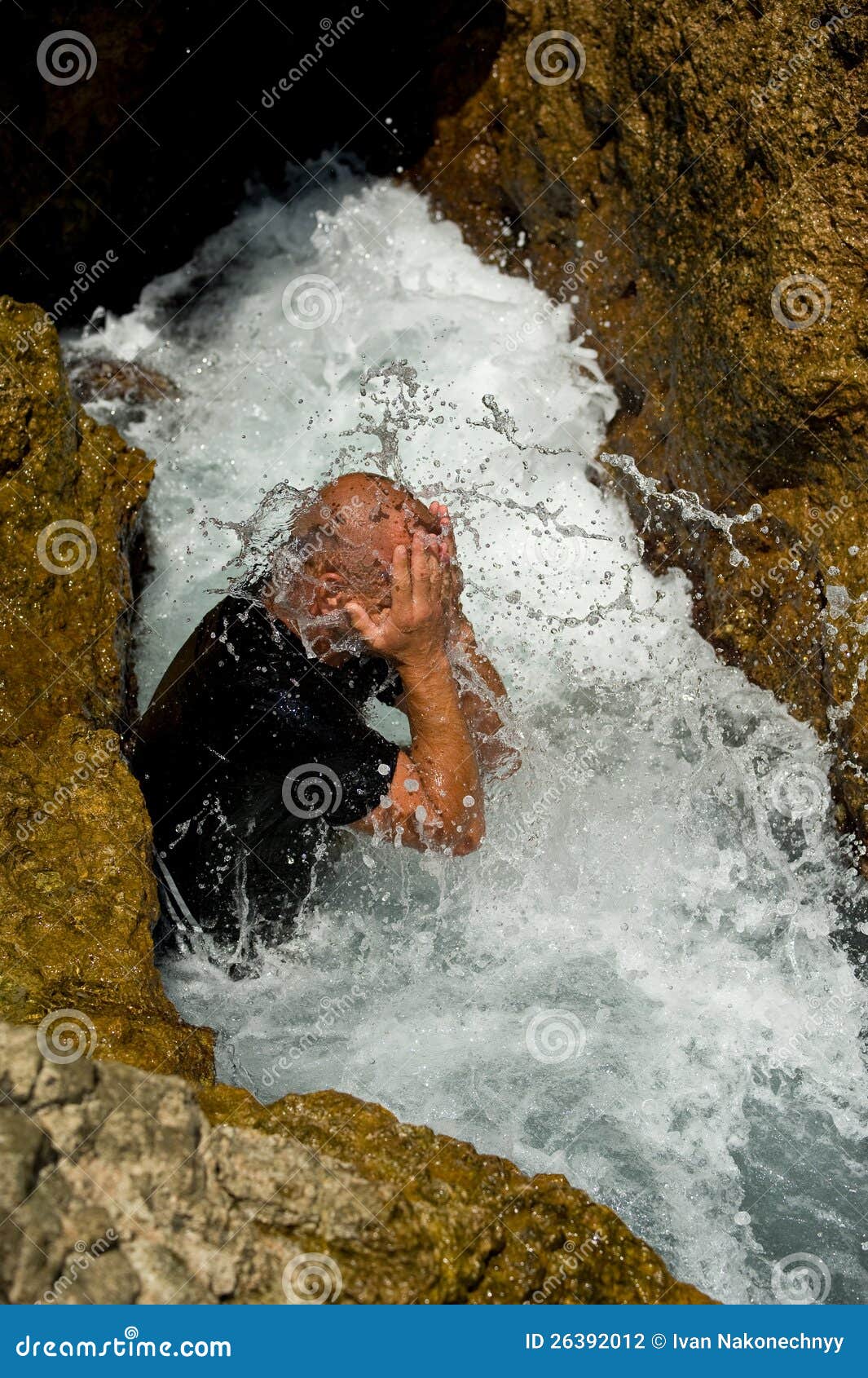 Man and water stock photo. Image of water, travel, flowing - 26392012