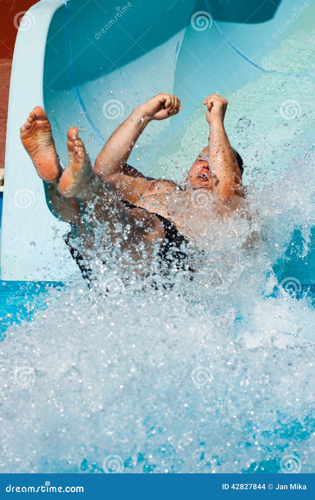 Man at water park stock photo. Image of adults, enjoy - 42827844