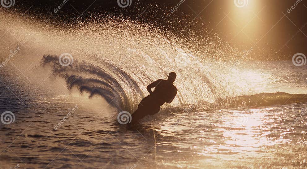 Man water skiing stock image. Image of active, sports - 9979279