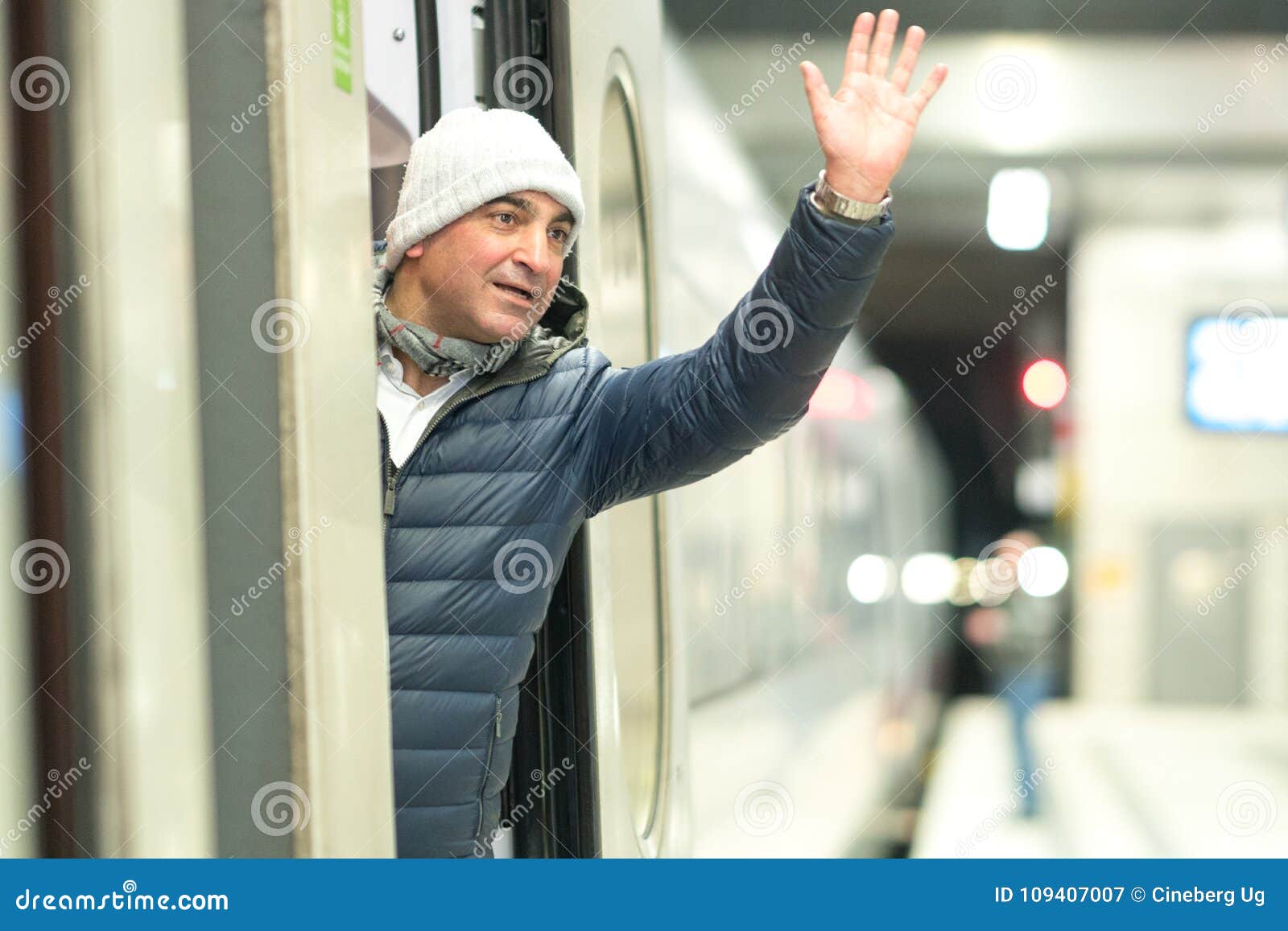 Waving Goodbye stock image. Image of railway, goodbye - 109407007